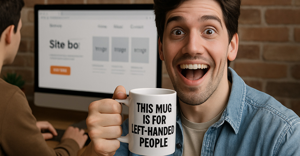 I built a website for left-handed mugs only. I sold three. Is there a ...